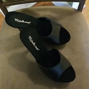 Yandy | Shoes | Platform Leather Mules | Poshmark